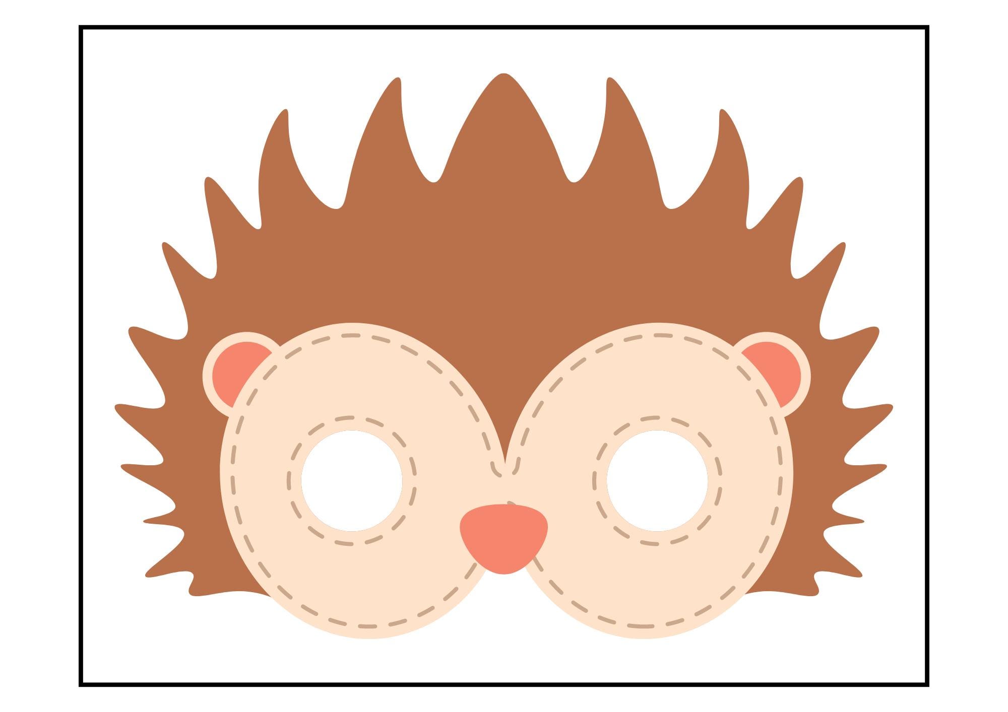 25 Printable Masks I Standard PDF I Instant Download I Animal Halloween ...