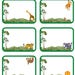 Zoo Animals Children's Name Tag [instant Download] 8x11 Nametag ...