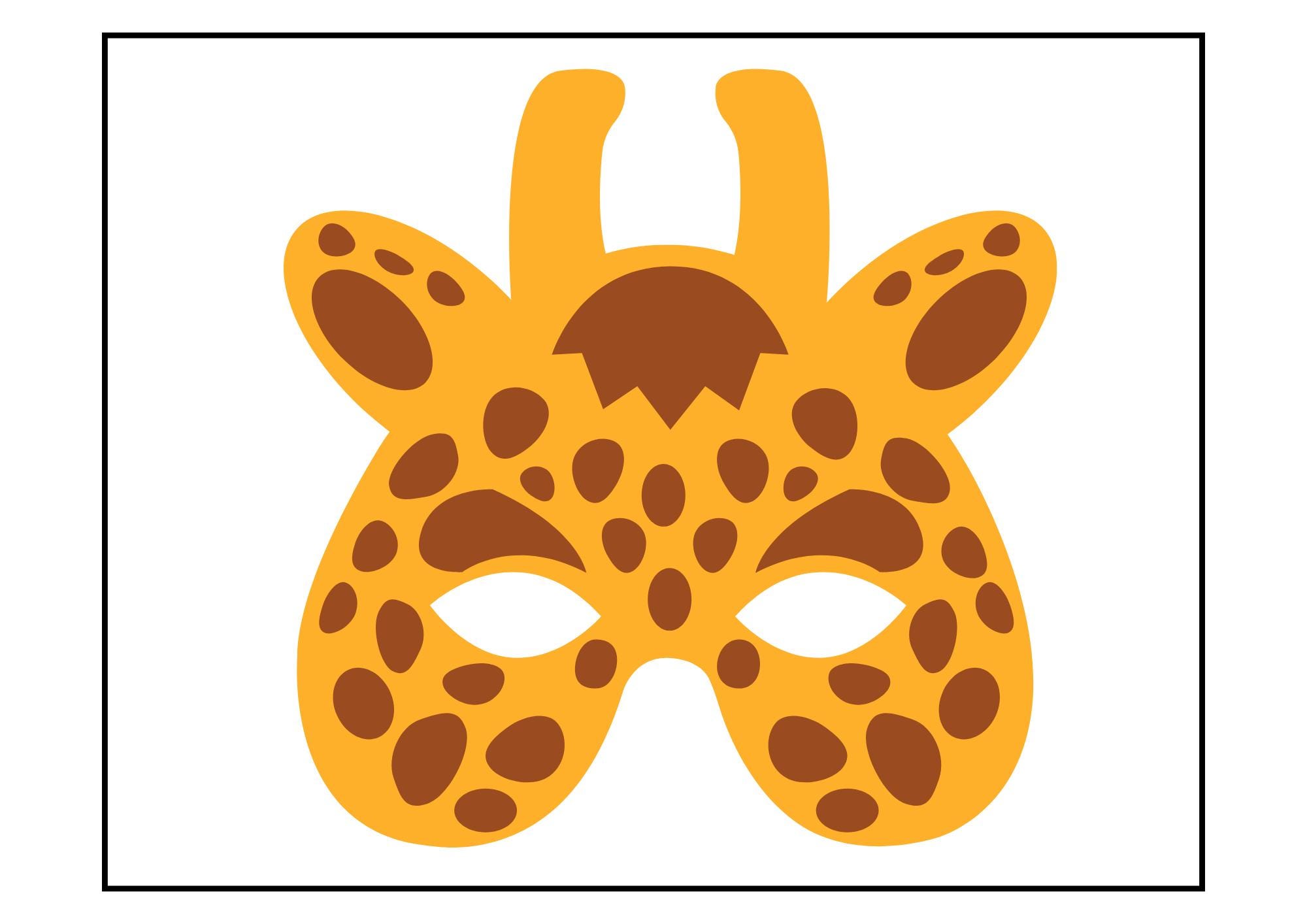 25 Printable Masks I Standard PDF I Instant Download I Animal Halloween ...