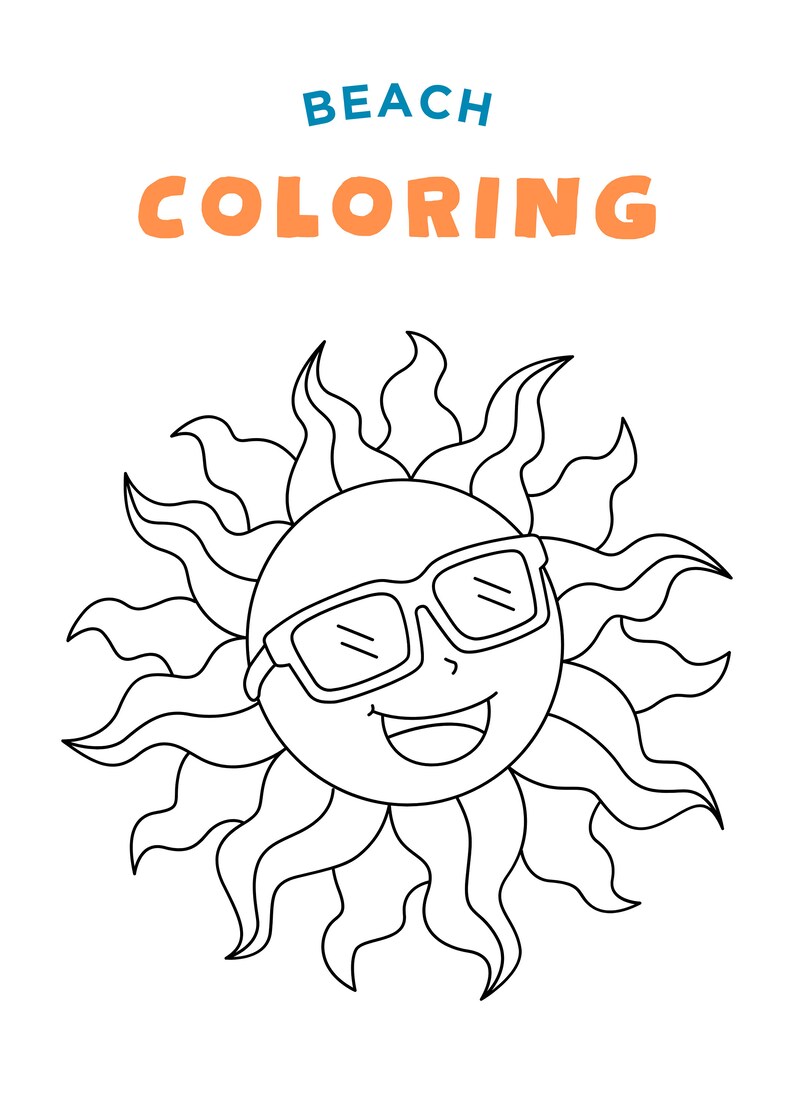 14 Beach Day Activities [instant Download PDF] 8x11 ｜printable ｜girls ...