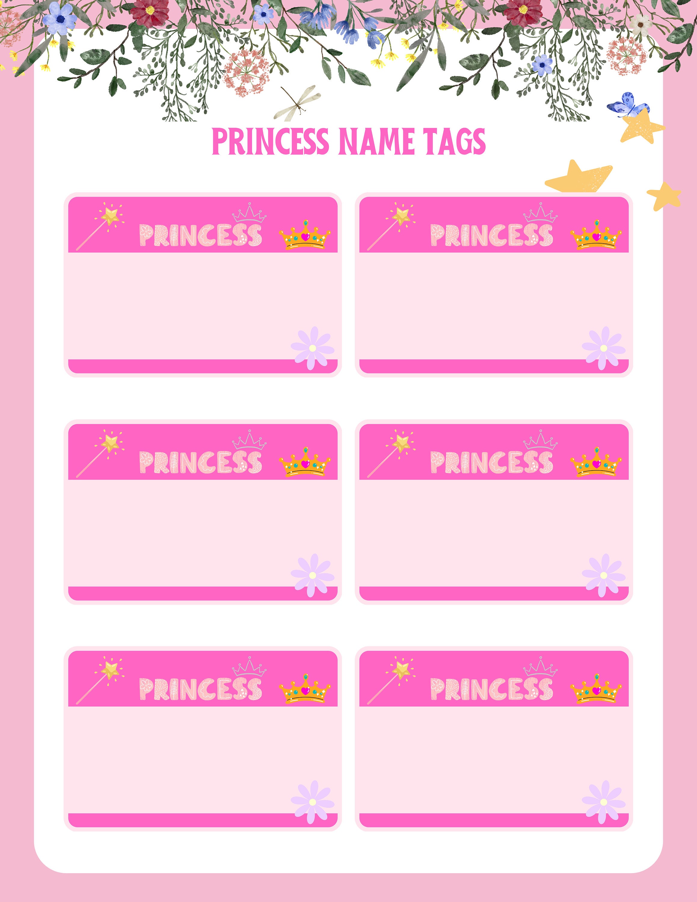 Princess Birthday Party - 8 Activities [instant Download] PDF PNG JPG ...