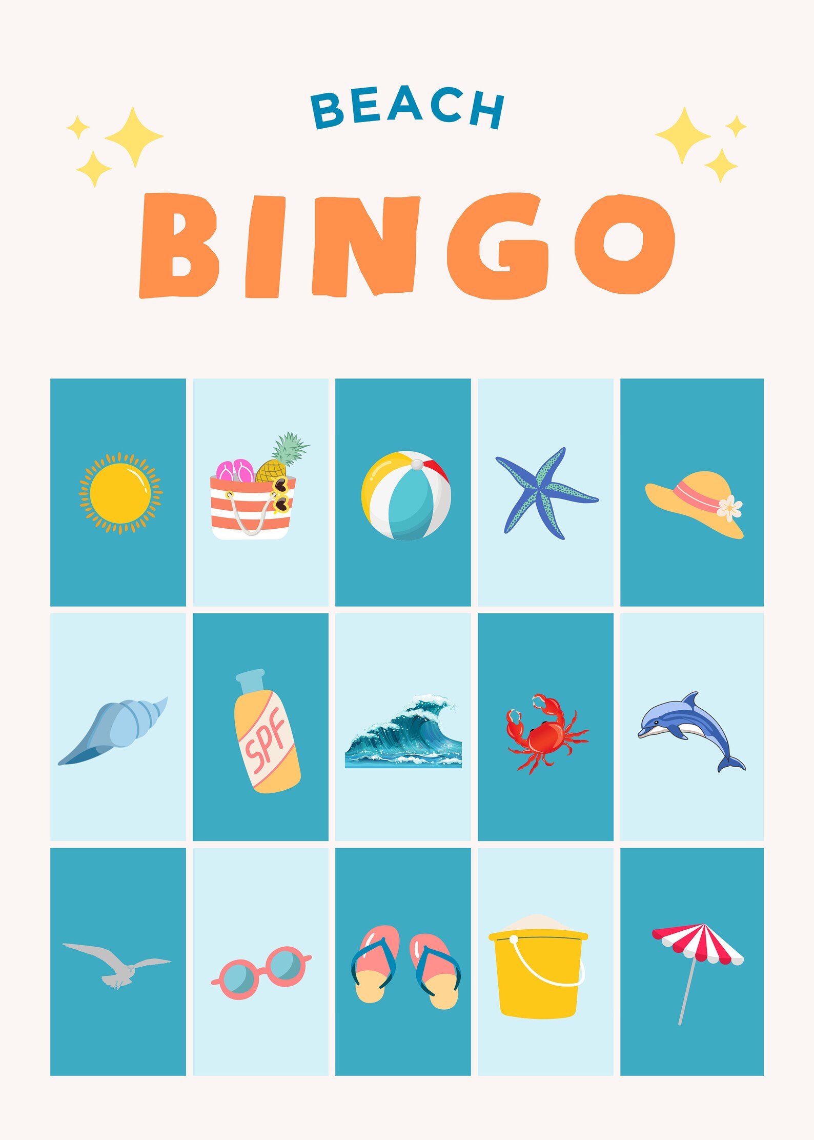 14 Beach Day Activities [instant Download PDF] 8x11 ｜printable ｜girls ...