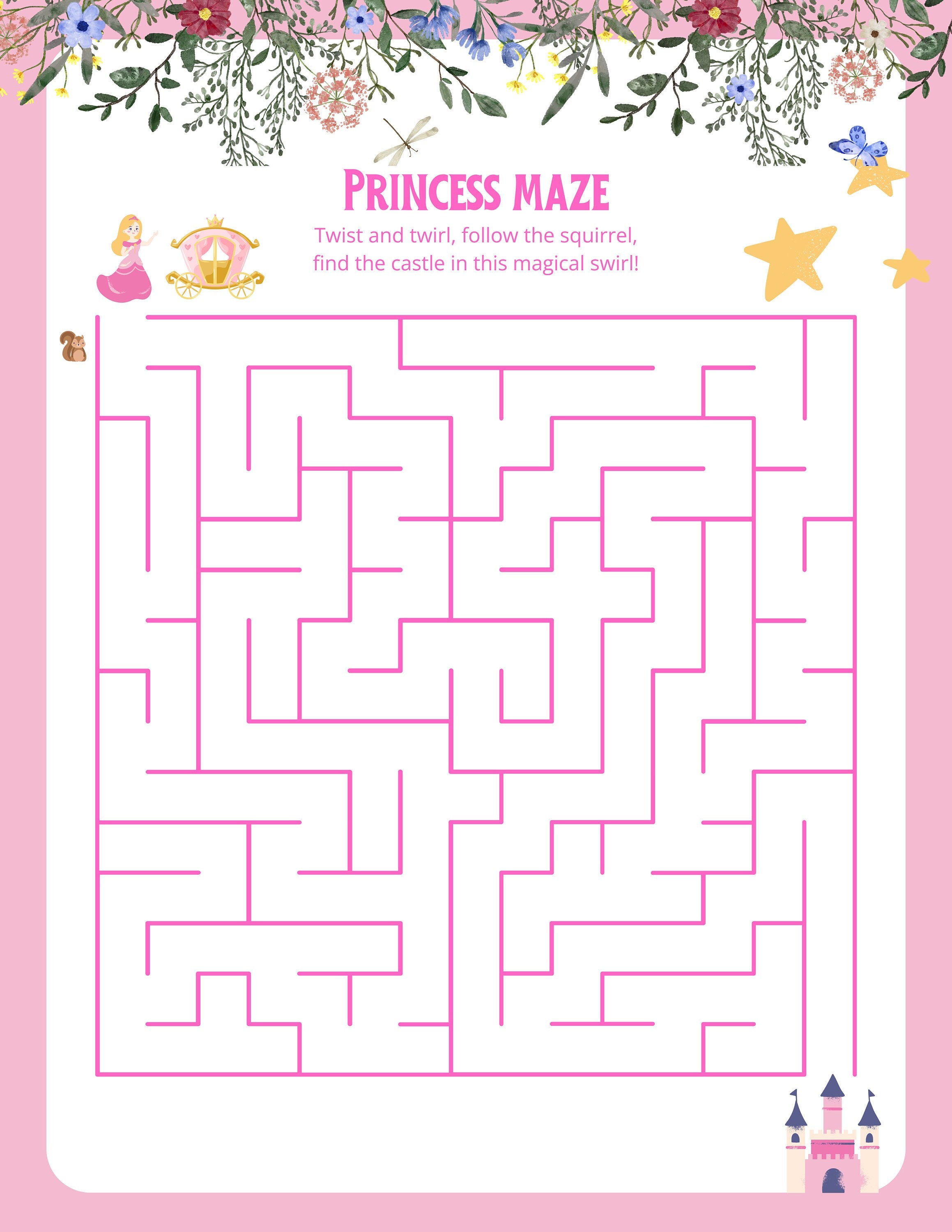 Princess Birthday Party - 8 Activities [instant Download] PDF PNG JPG ...