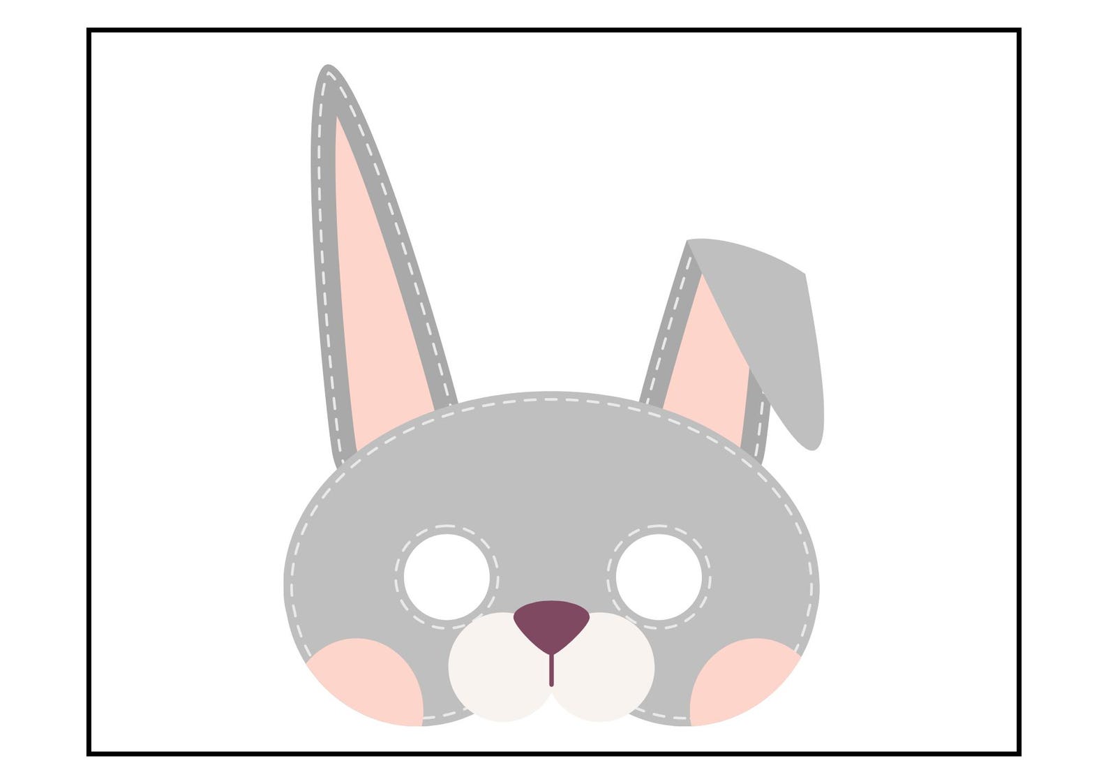 25 Printable Masks I Standard PDF I Instant Download I Animal Halloween ...