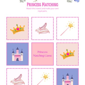 Princess Birthday Party - 8 Activities [instant Download] PDF PNG JPG ...
