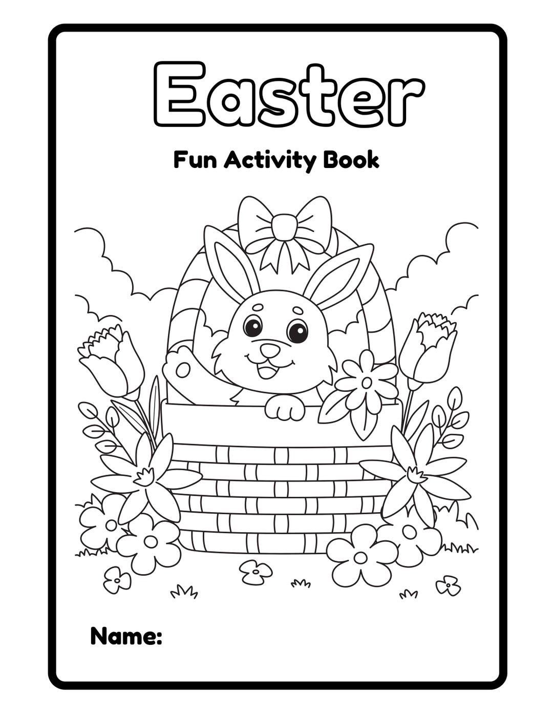 Easter Activity Set I Bingo Coloring I Printable PDF I Instant Download ...