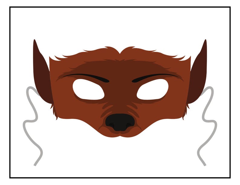 23 Printable Masks I Standard PDF I Instant Download I Animal Halloween ...