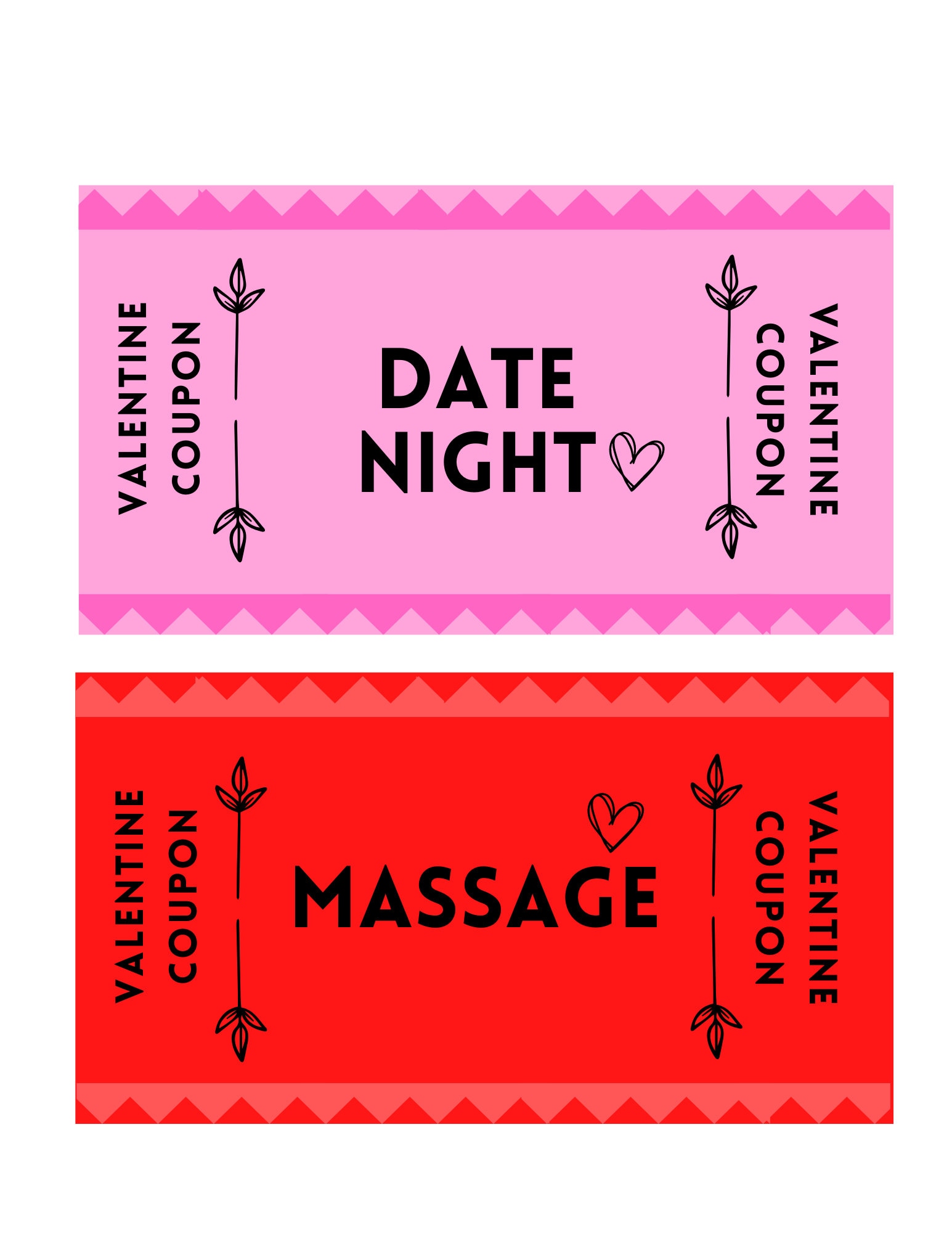 Valentine's Day Coupons instant Download JPG SVG PDF Love Coupon Adult ...