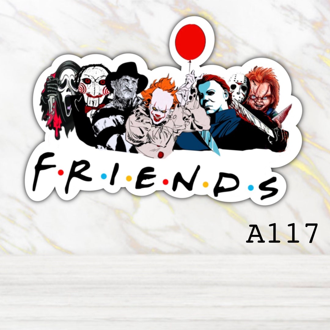 Horror Friends Sticker - Etsy