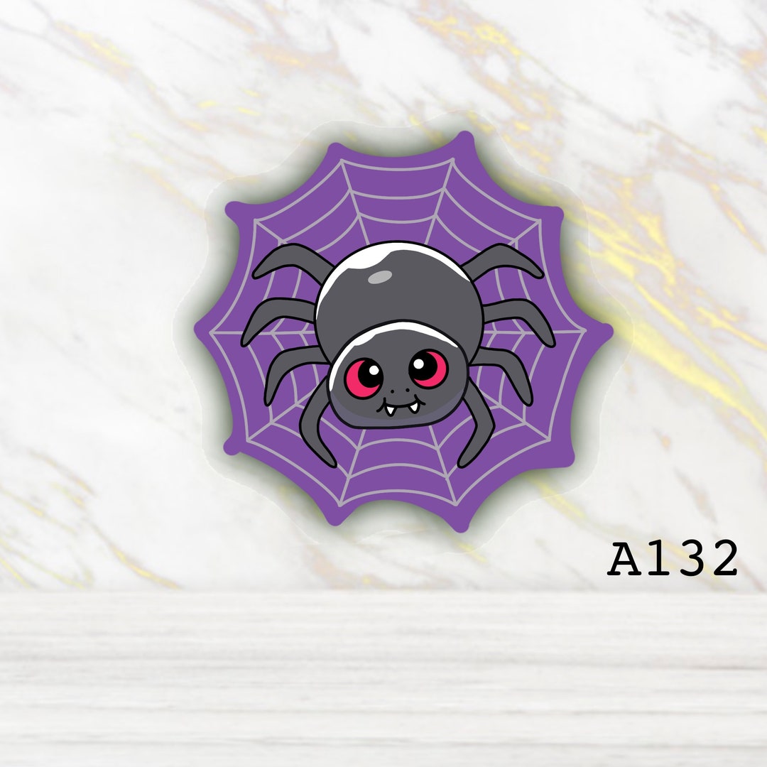 Halloween Spider Sticker - Etsy