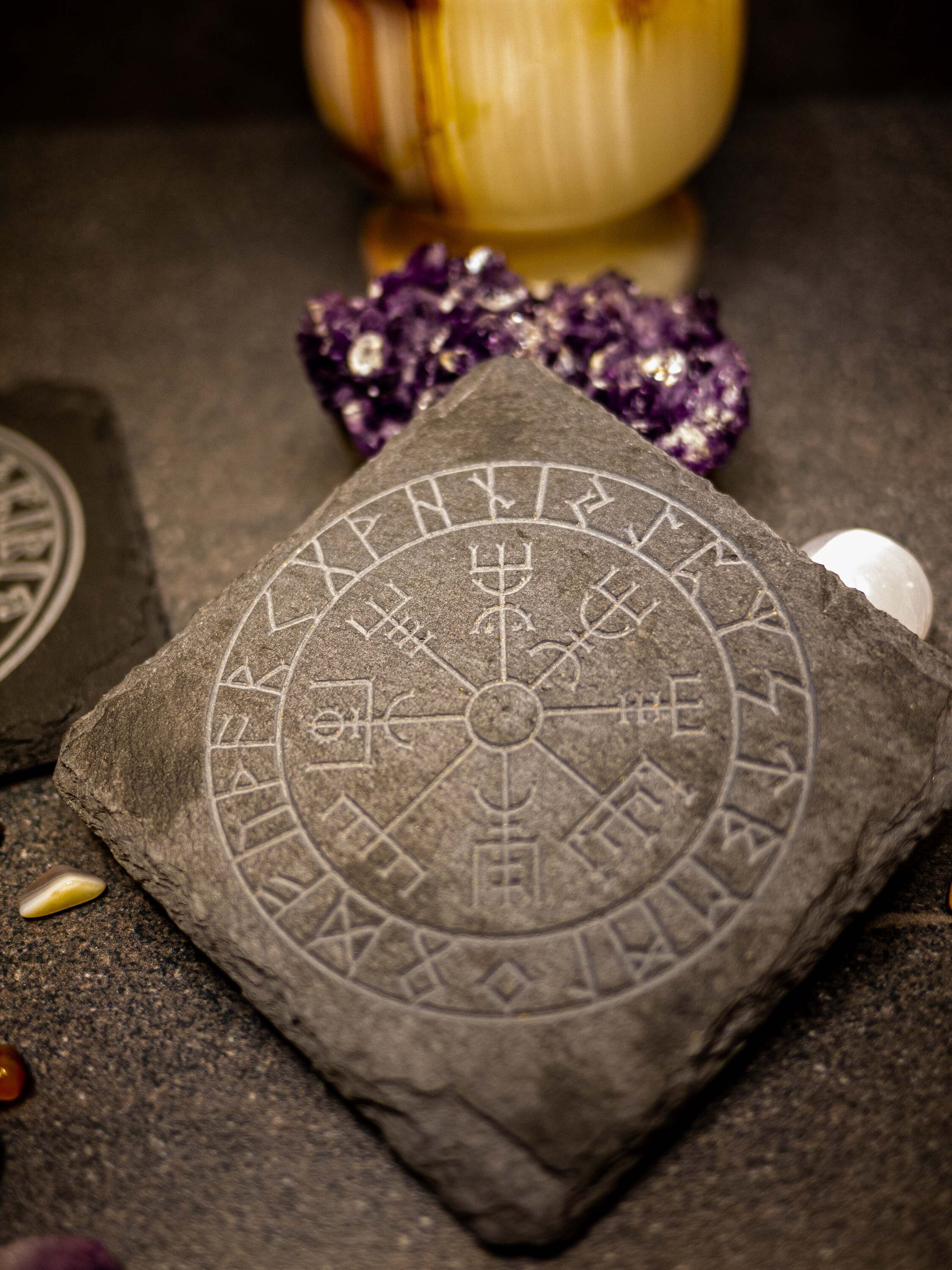 Personalised Valknut Coaster Vegvisir Coaster Norse Valheim - Etsy UK