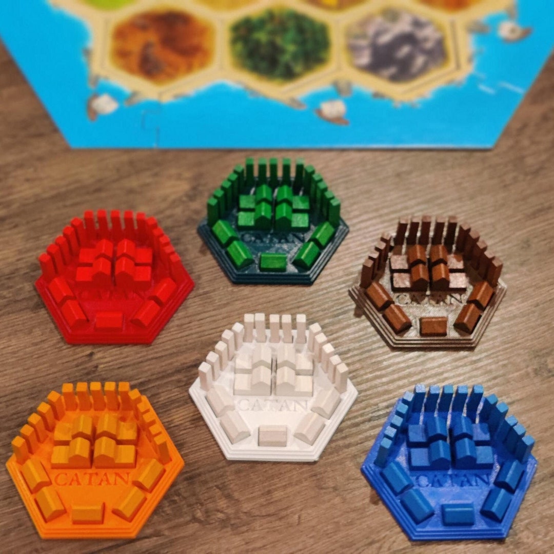Catan Piece Holder Base Game 3d Printed - Etsy