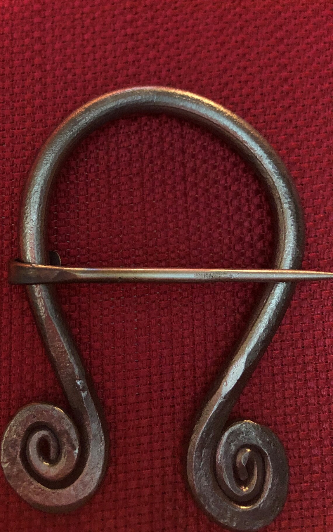 Hand Forged Celtic Penannular Broach for Shawl - Etsy