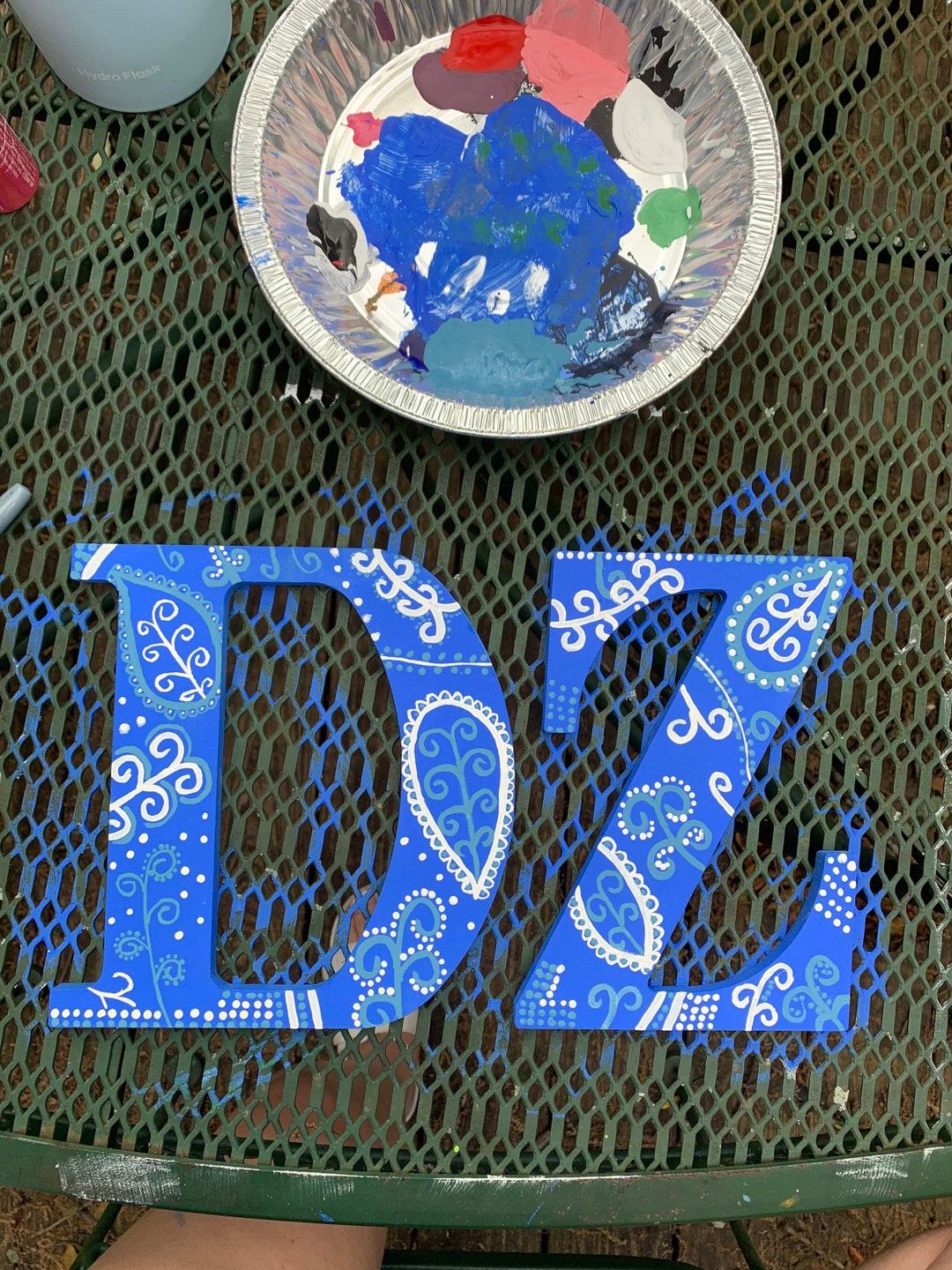 Paisley Printed Wood Letters - Etsy