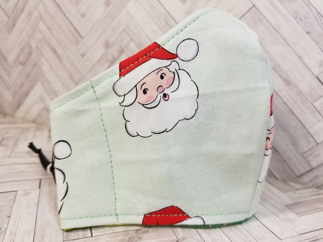 Child Face Mask Washable 100% Cotton With: Filter Pocket, Nose Wire ...