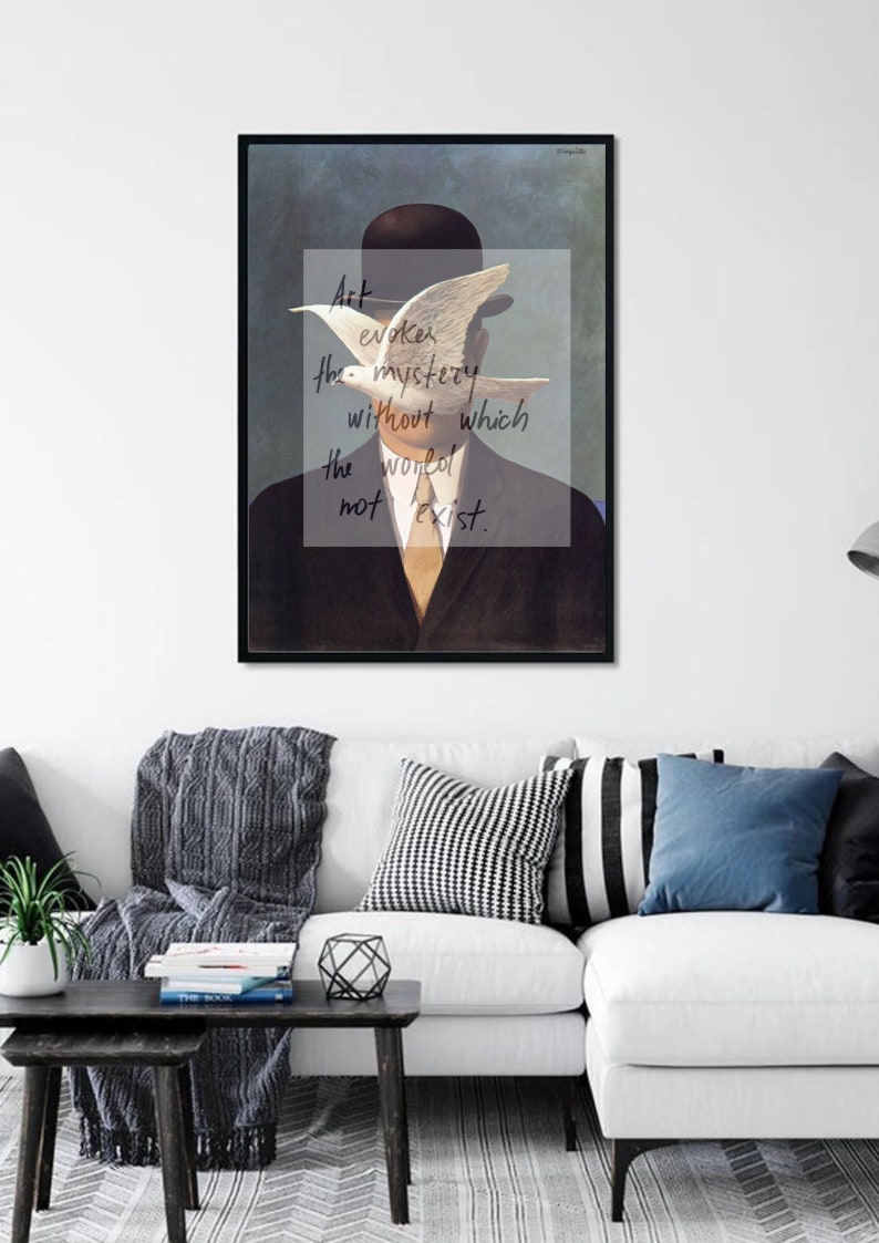 Rene Magritte Print With His Main Quote Written - Etsy