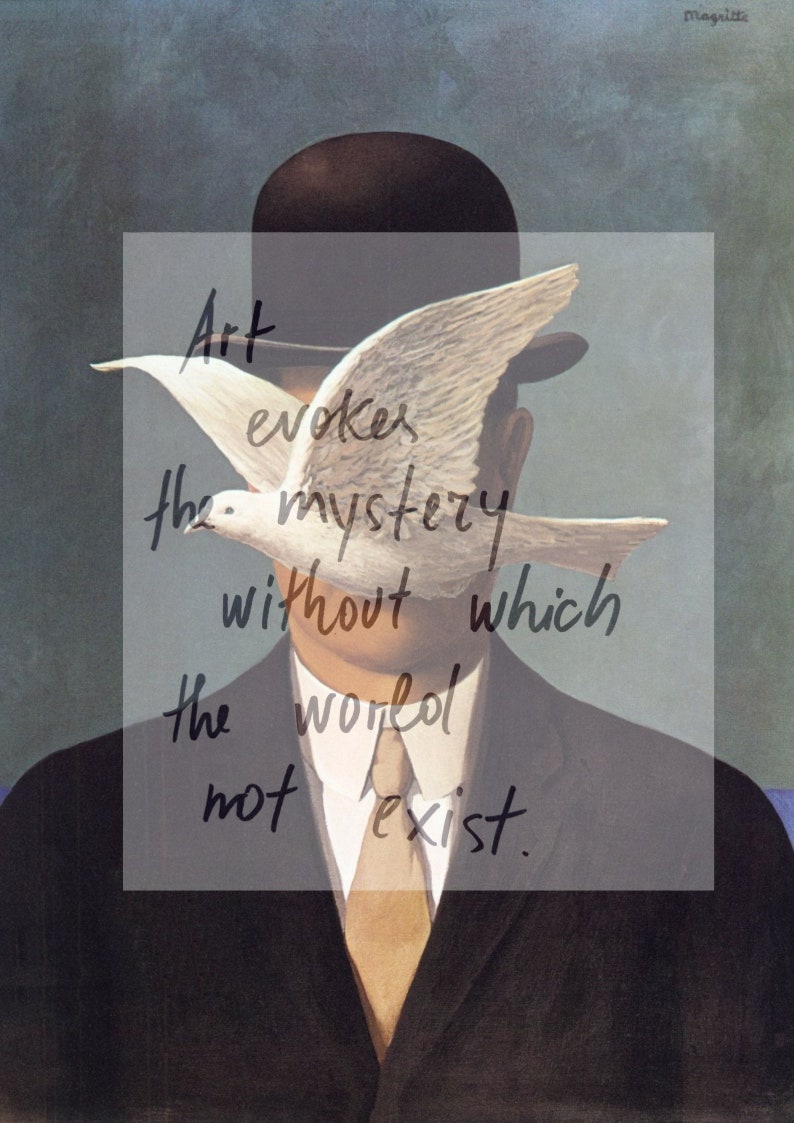 Rene Magritte Print With His Main Quote Written - Etsy
