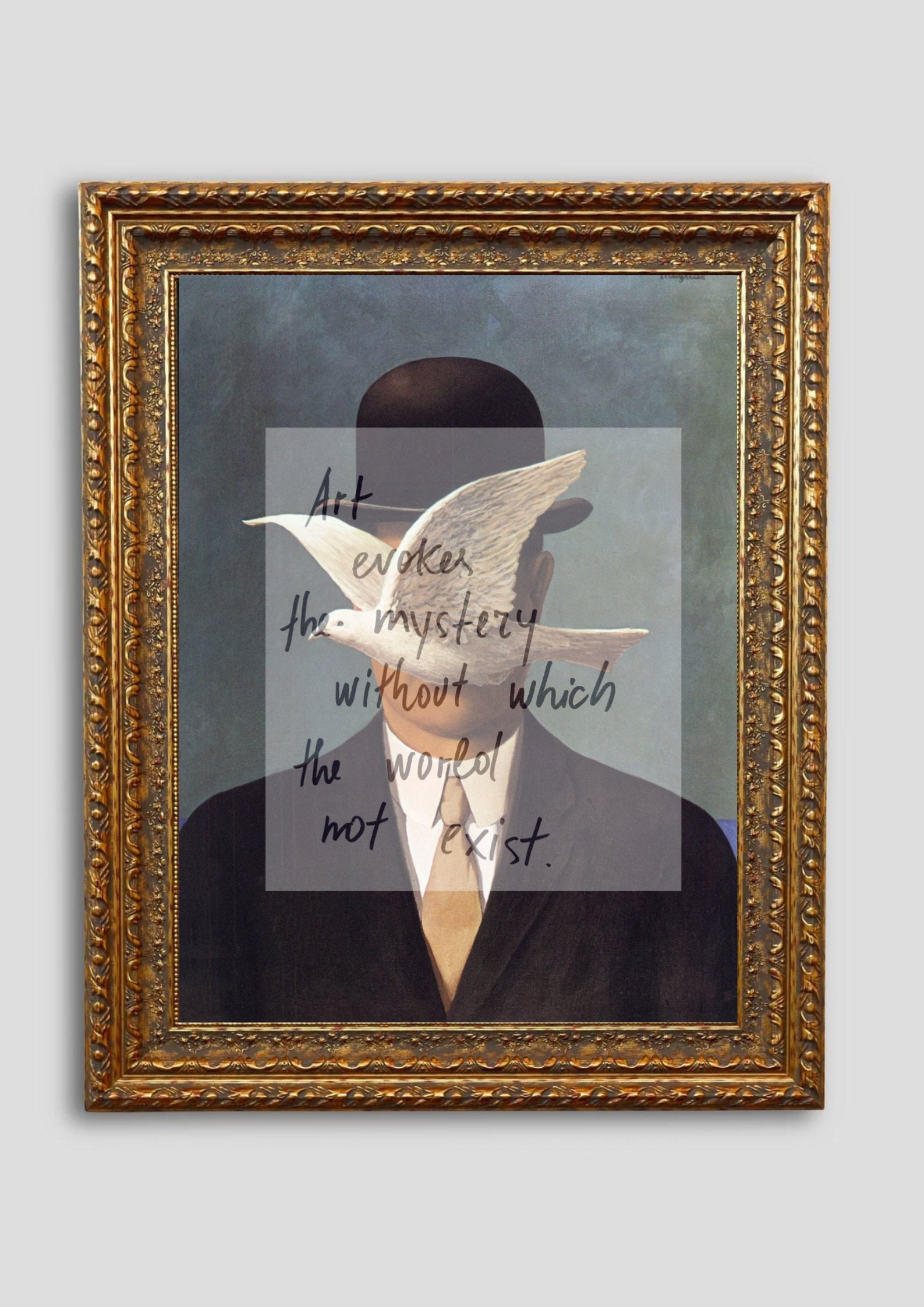 Rene Magritte Print With His Main Quote Written - Etsy