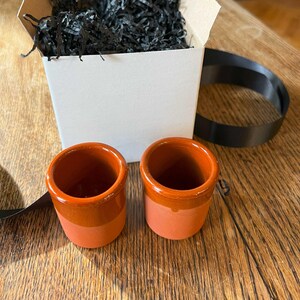 Handmade Terracotta Shot Glass Set: Rustic Ceramic Tequila Cups - Etsy