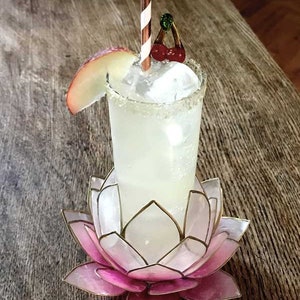 Pretty in Pink: Lotus Flower Cocktail Glass for Stylish Sipping - Etsy