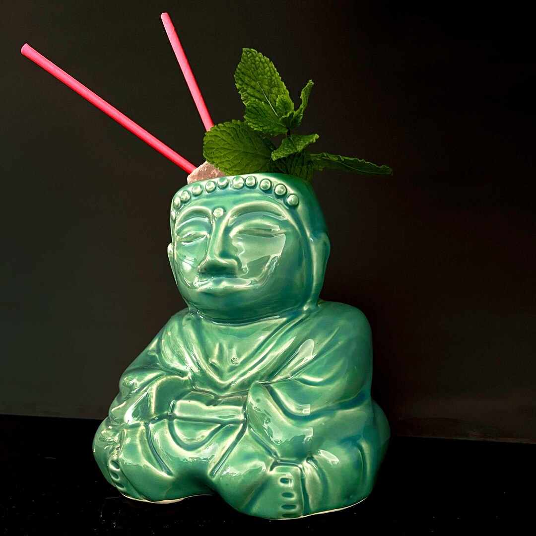 Buddha Cocktail Sharer – Ceramic Sharing Vessel for Cocktails, Home Bar ...