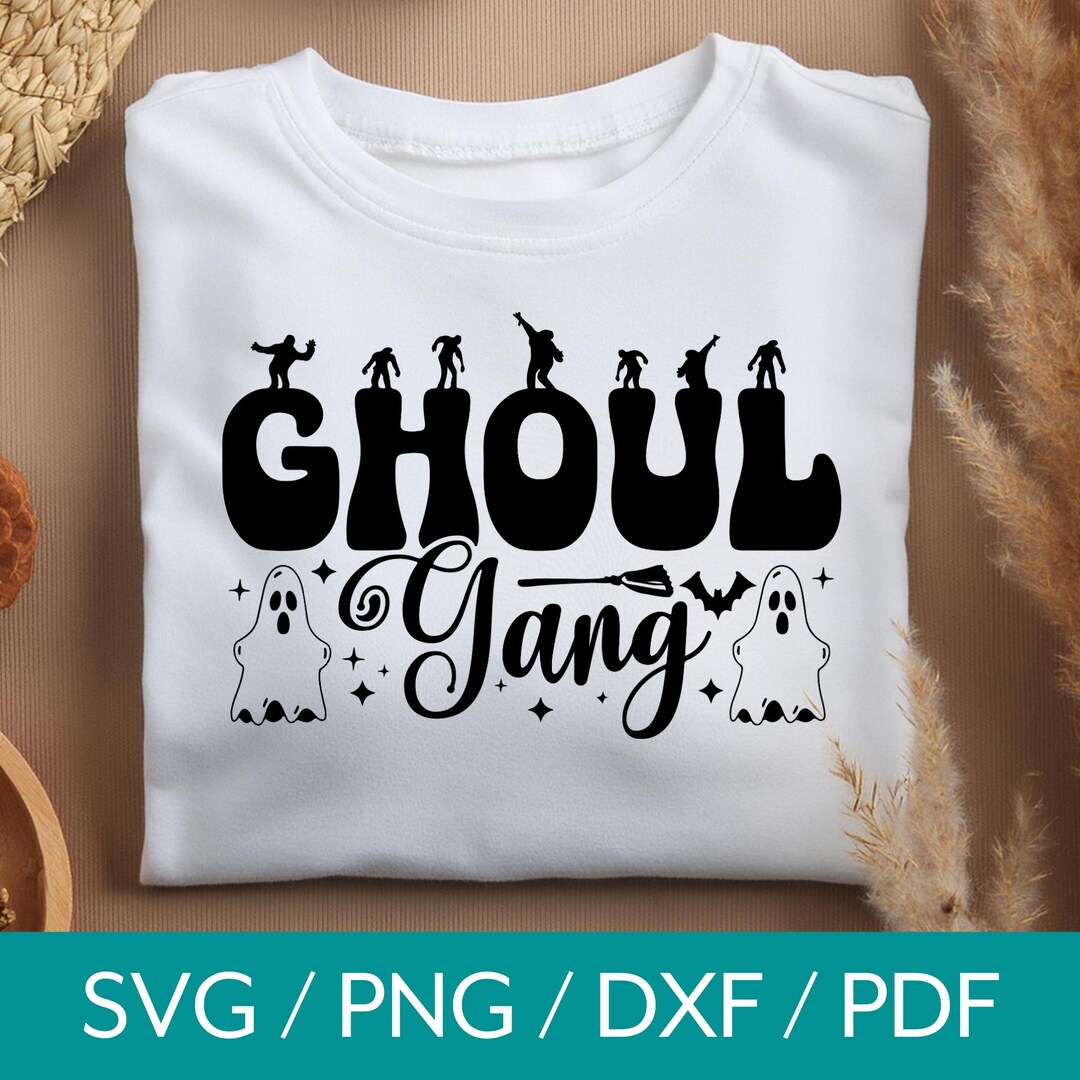 Ghoul Gang Svg, Halloween Quote SVG, Let's Go Ghoul Png, Halloween ...
