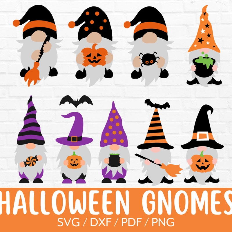 Halloween Gnome Svg - Etsy