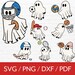 Cute Sport Ghost SVG Bundle, Ghost American Football Halloween, Ghost ...