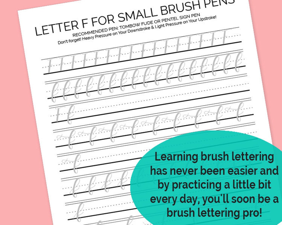 Learn Hand Lettering in 30 Days Challenge Brush Lettering - Etsy