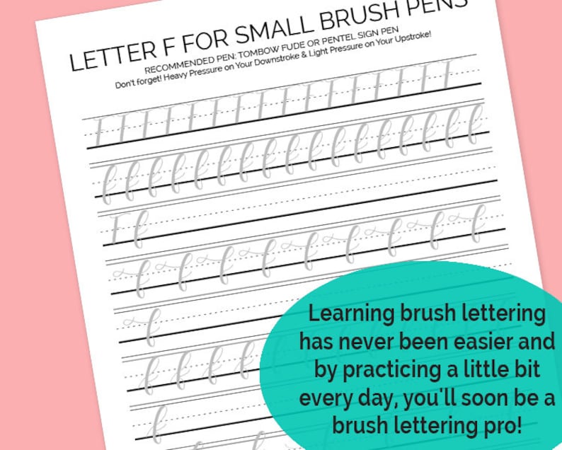 Learn Hand Lettering in 30 Days Challenge Brush Lettering - Etsy UK