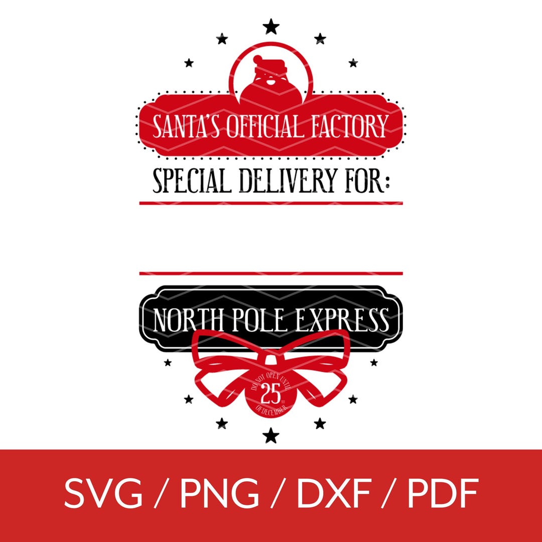 North Pole Santa Mail Svg, North Pole Svg, Express Mail Svg, Christmas ...