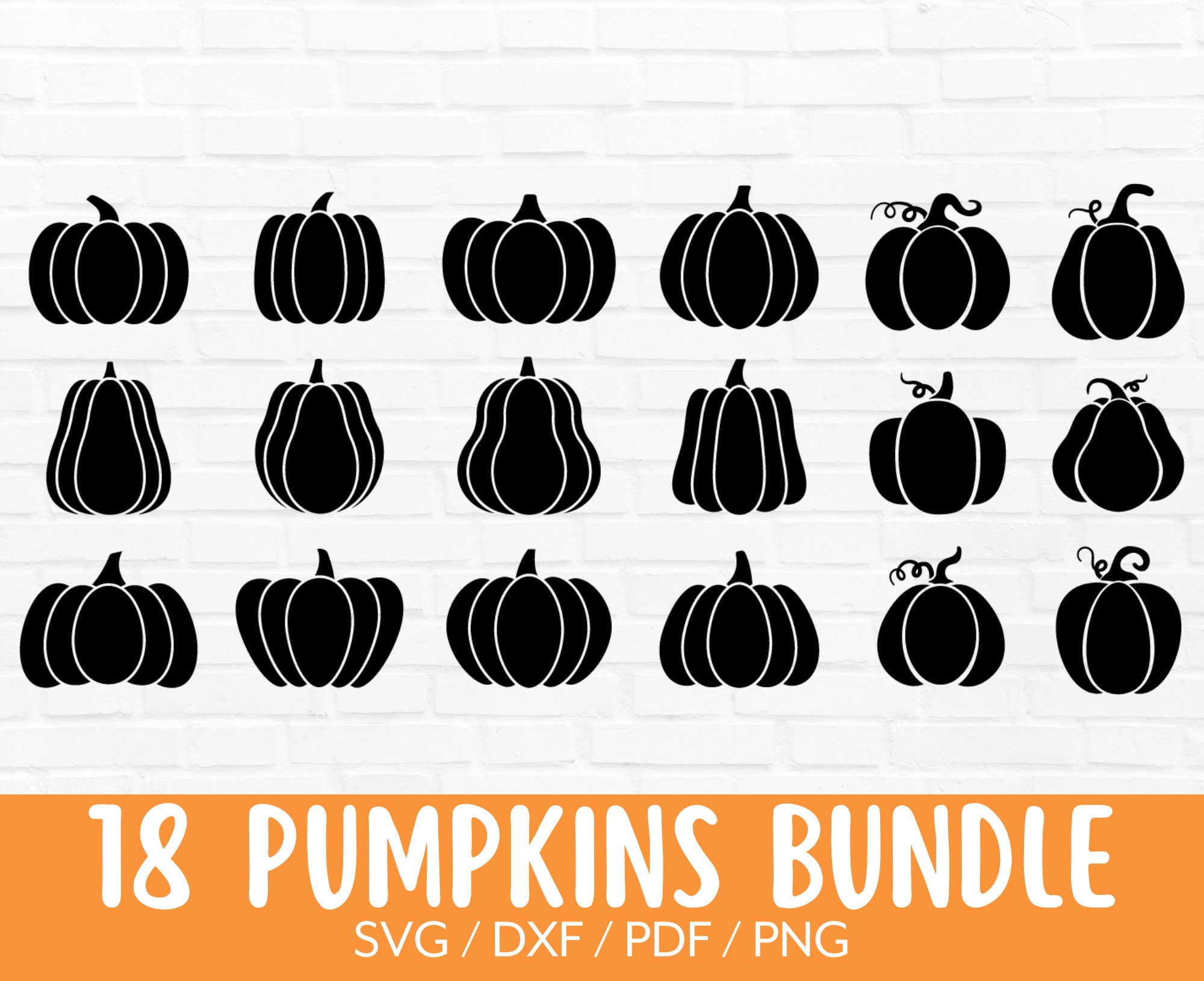 Pumpkin SVG Bundle Pumpkin SVG Pumpkin Vector Halloween - Etsy