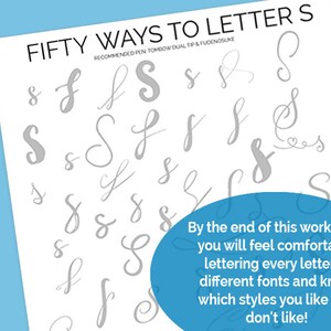 50 Ways to Letter the Alphabet | Brush Lettering Practice Workbook ...