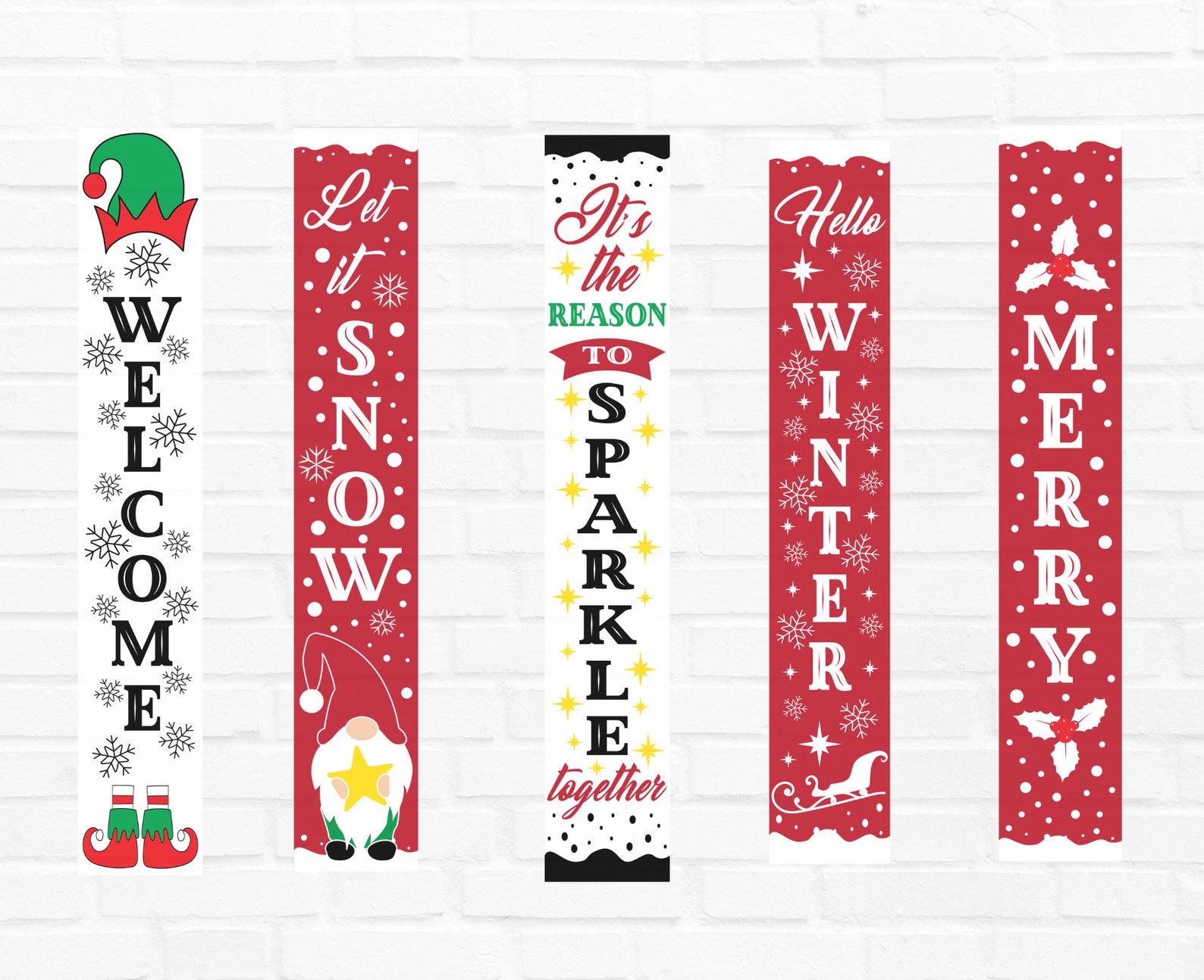 Christmas Porch Signs Svg Bundle, Christmas Home Sign Svg, Merry ...