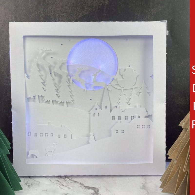Christmas Shadow Box - Etsy