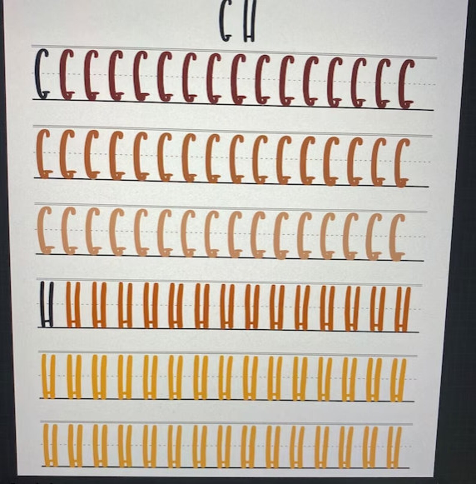 Brush Lettering Printable Handlettering Worksheets Hand - Etsy