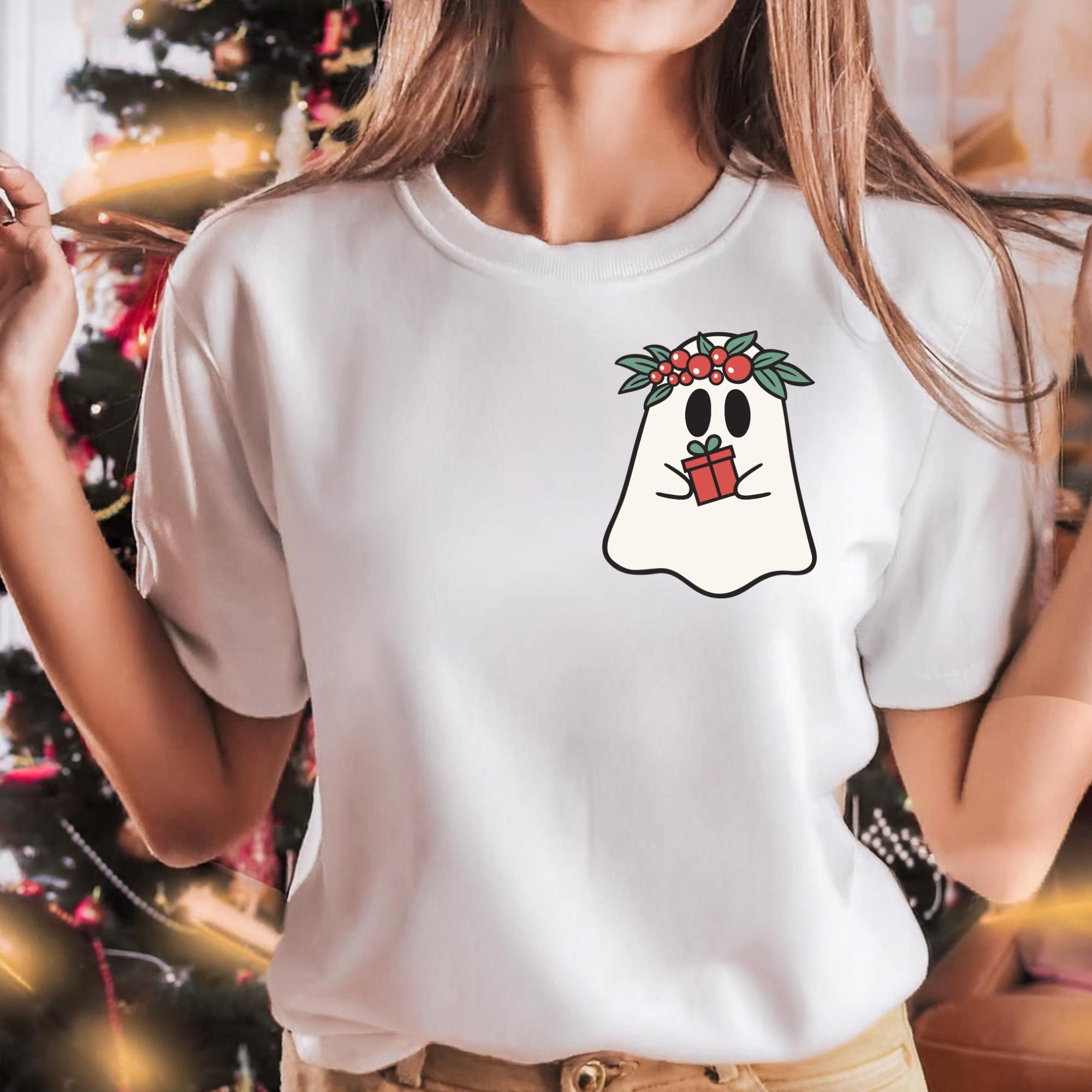 Christmas Ghost SVG, Cute Christmas Ghost PNG, Cute Christmas SVG ...
