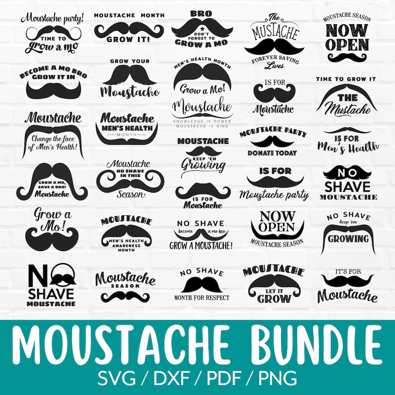 Mustache Sayings - Etsy