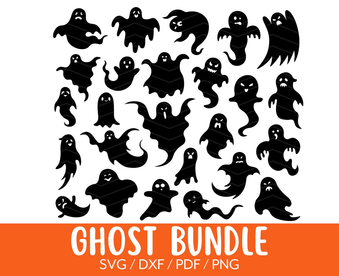 Ghost SVG Bundle, Ghost SVG, Ghost Vector, Halloween Svg, Ghost Shirt ...