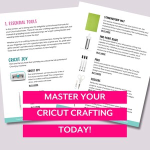 Mastering Cricut Tools, Accessories & Materials Ebook | Cheat Sheet to ...