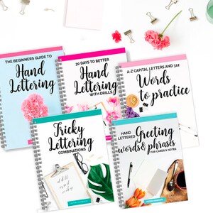 Hand Lettering Bundle | Learn Brush Lettering | Modern Calligraphy for ...