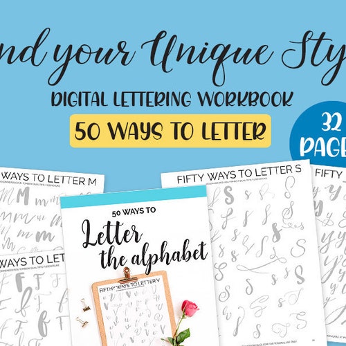 Months Hand Lettering Practice Sheets Brush Lettering - Etsy