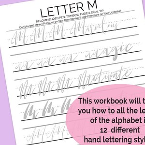 Alphabet Hand Lettering Practice Sheets | Brush Lettering Practice ...