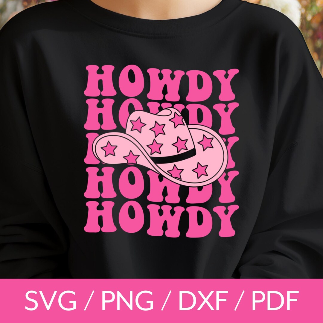 Howdy Southern Svg, Western Girl Svg, Country Rodeo Pink Cowgirl Svg ...