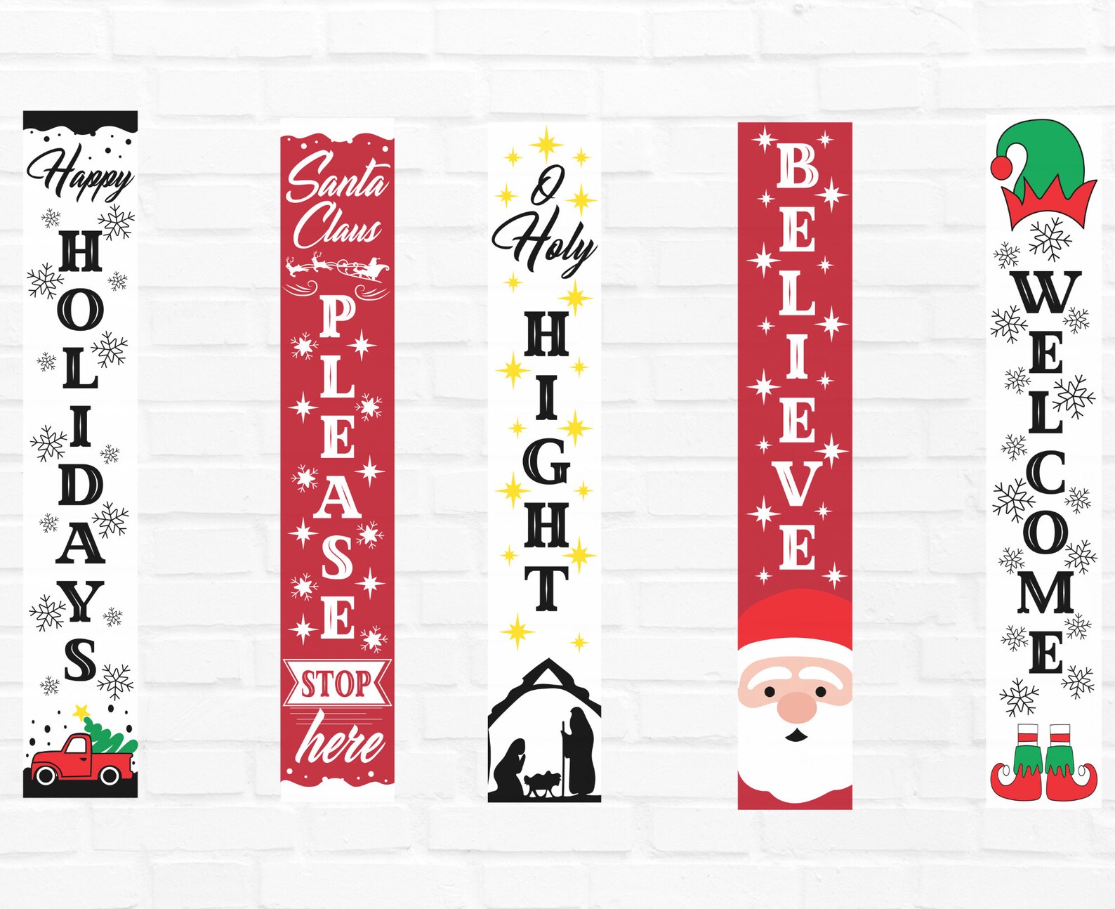 Christmas Porch Signs Svg Bundle, Christmas Home Sign Svg, Merry ...
