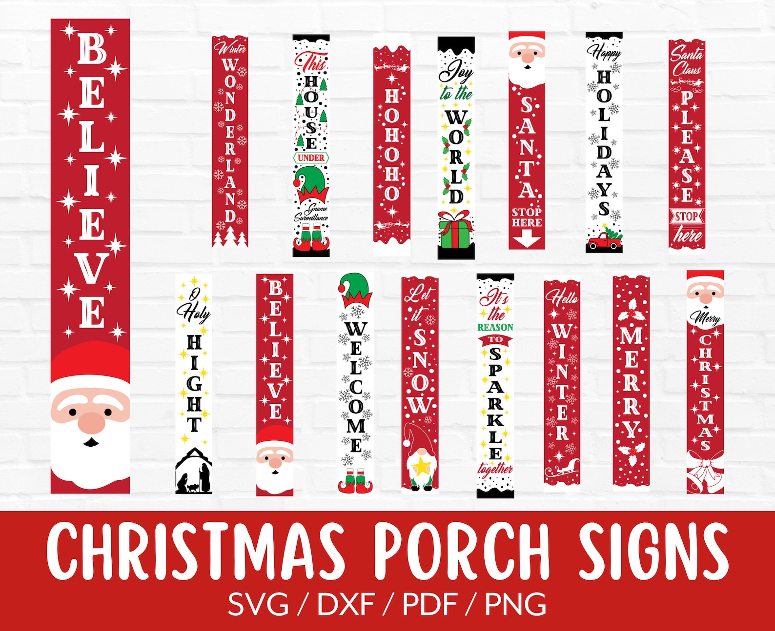 Christmas Porch Signs Svg Bundle, Christmas Home Sign Svg, Merry ...
