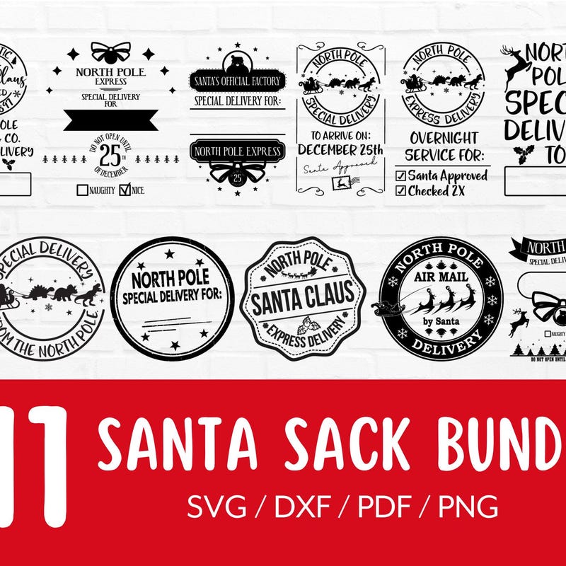 Santa Delivery Svg - Etsy
