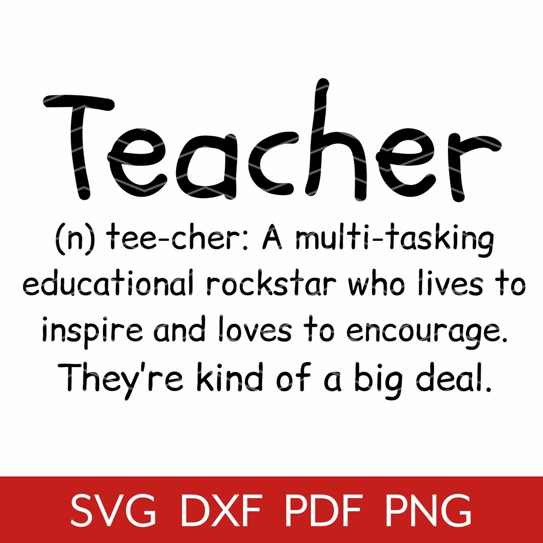 Teacher Noun Definition SVG, Teacher Life Shirt Design, Personalized ...