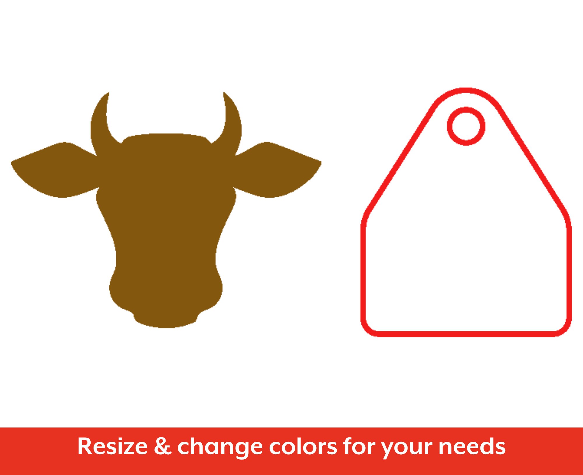 Cow Tag SVG Bundle Ear Tag Clipart Eartag PNG Cattle Ear - Etsy Australia