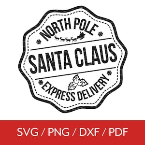 North Pole Santa Mail Svg, North Pole Svg, Express Mail Svg, Christmas ...